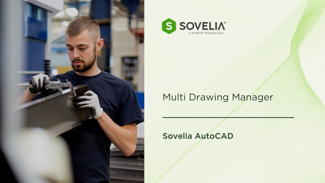 Sovelia AutoCAD: Multi Drawing Manager - YouTube