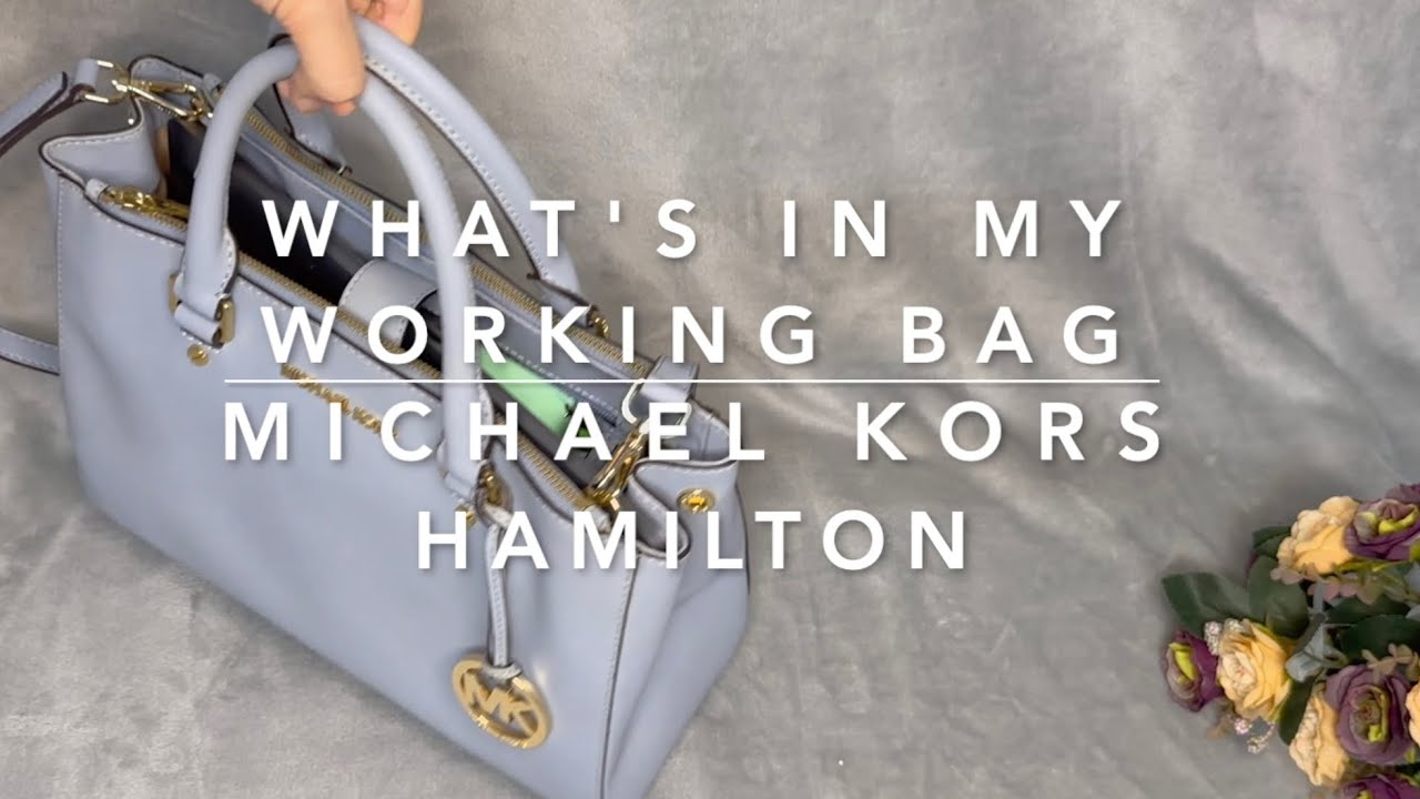 What's in my working bag - Michael Kors Hamilton - Does laptop 13" fit ...