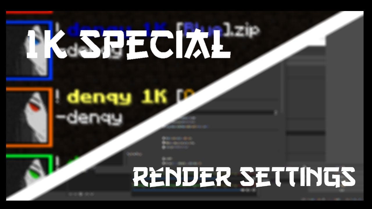 1K Special (Private Pack Bundle) (Render Settings Release) - YouTube