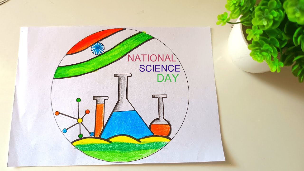 National Science Day Drawing / National Science Day Poster Drawing ...