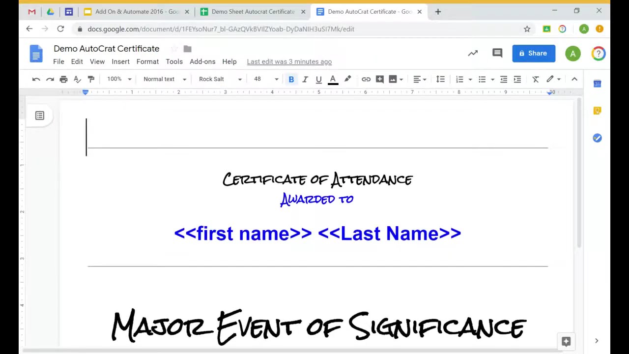 AutoCrat Merge to from Google Sheets to Google Slides or Documents for ...