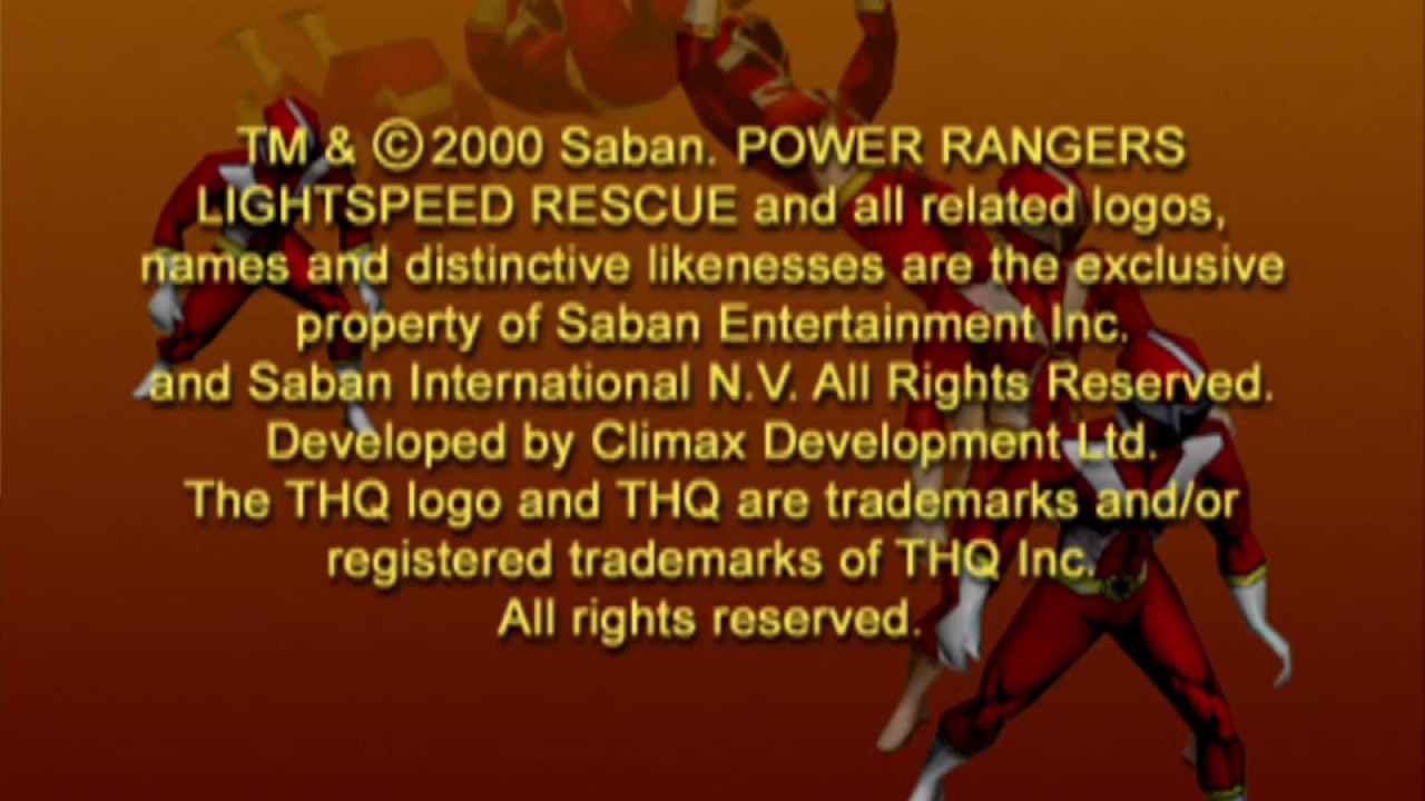 Power Rangers Lightspeed Rescue (PSX) (Part 1/10) Opening Cutscene ...