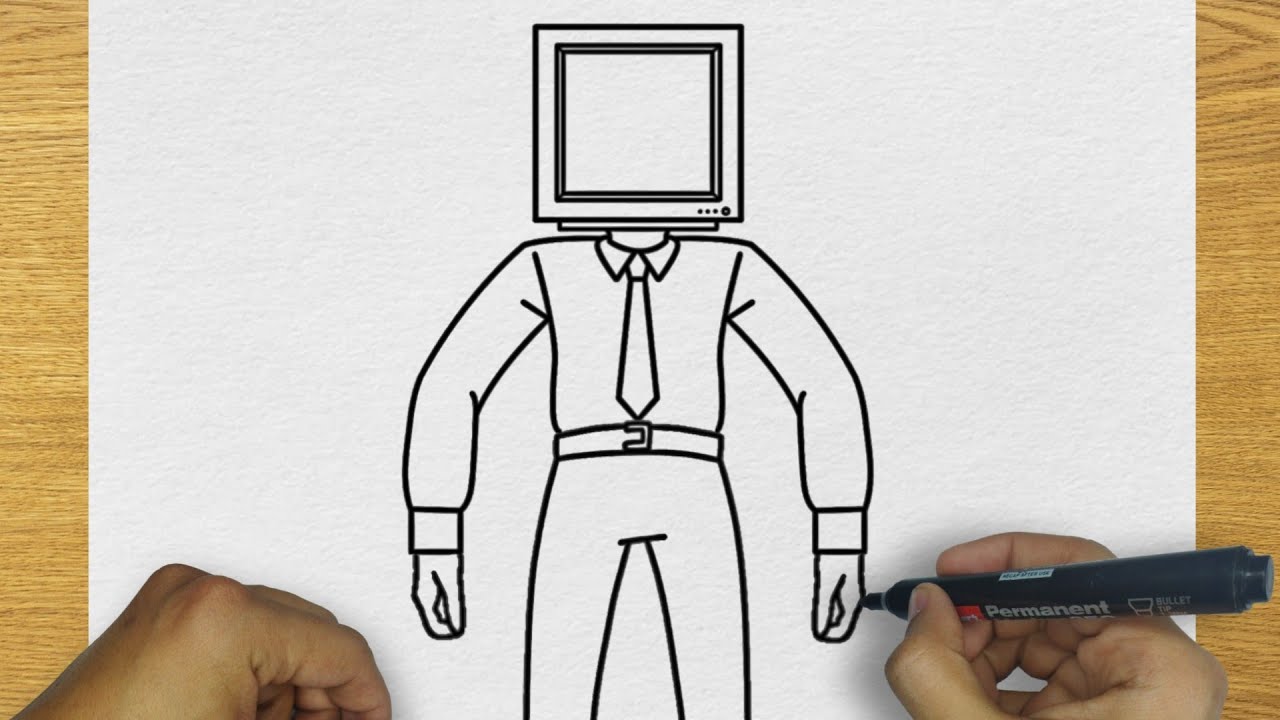 HOW TO DRAW COMPUTER MAN SKIBIDI TOILET STEP BY STEP - YouTube