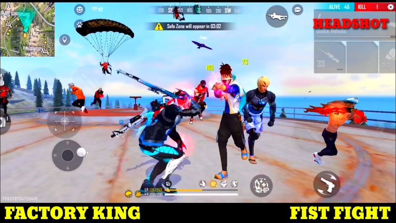 KING OF FACTORY FIST FIGHT FF- FREE FIRE BEWARE OF MY SCOPE IN FACTORY ...