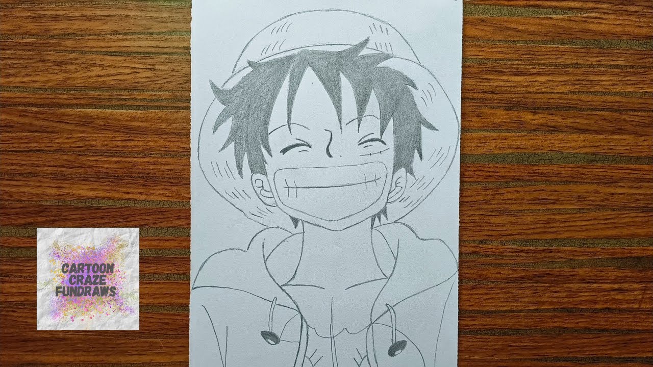 How to draw Monkey D. Luffy || anime drawing || easy for beginners ...