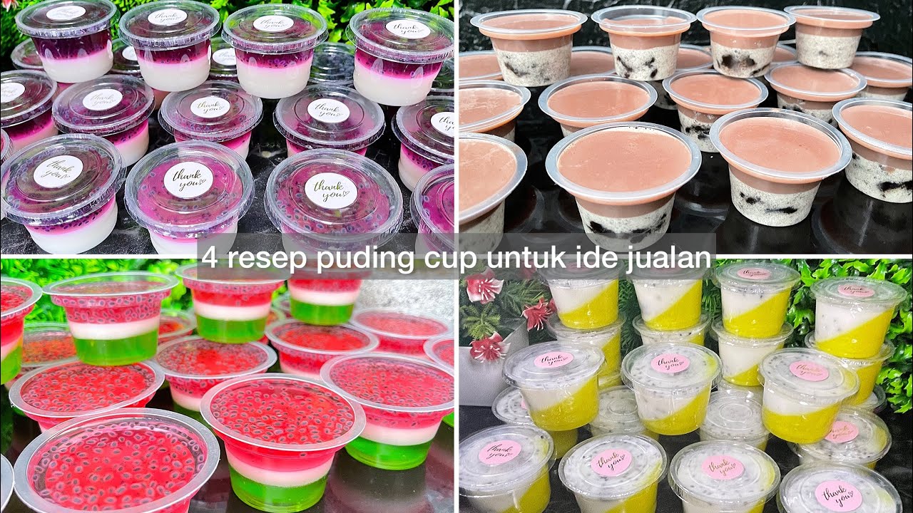 4 resep puding cup paling laris manis untuk ide bisnis jualan dan isian ...