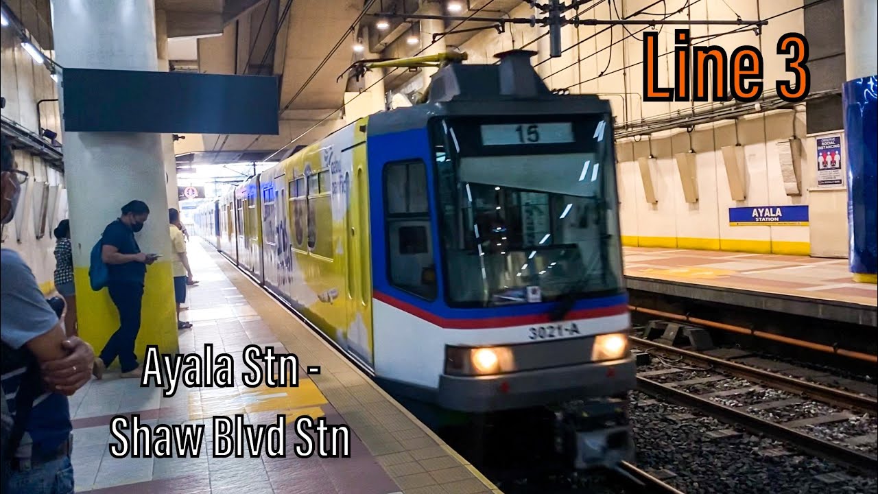 (Joyride) Set 3021/3034 ČKD Tatra Class 3000/000 RT8D5M - Metro Manila MRT Line 3 Ayala - Shaw ...