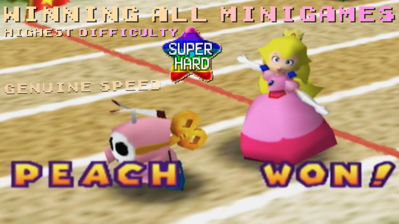 Winning All Mario Party 2 Minigames On (Super Hard) (Highest Difficulty ...