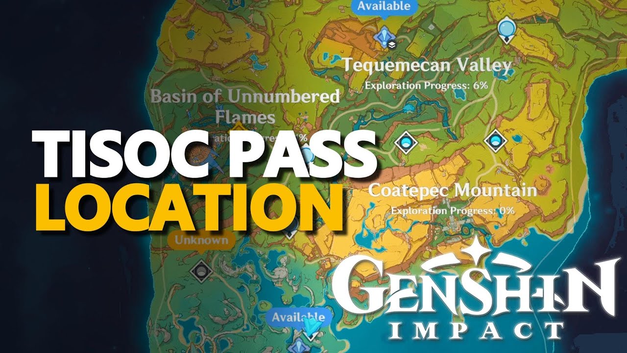 Tisoc Pass Location Genshin Impact - YouTube