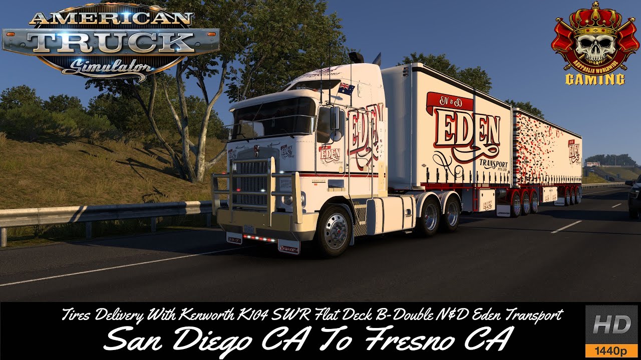 Tires Delivery - San Diego To Fresno - Kenworth K104 SWR B-Double ...