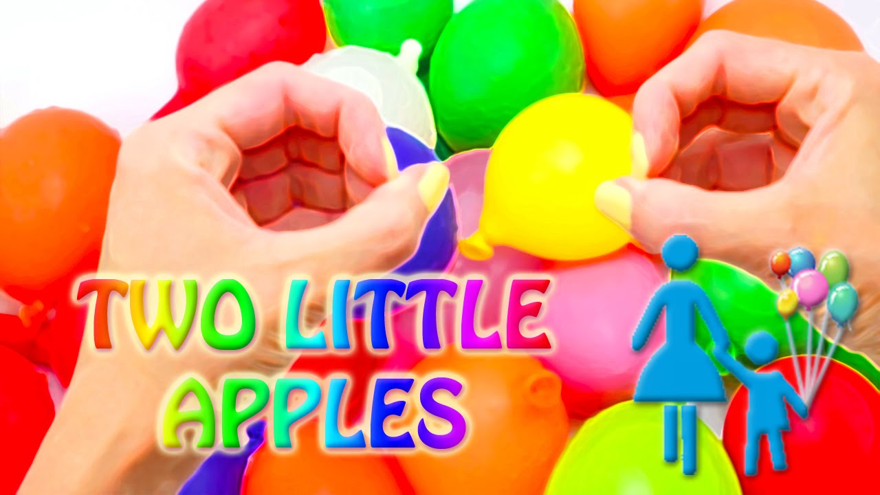 TWO LITTLE APPLES | Learn counting TOP Wet Water Balloons | BABY KIDS ...