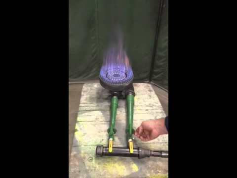 V12 Raised Port Multi Ring Burner & Round Gas Burner - YouTube