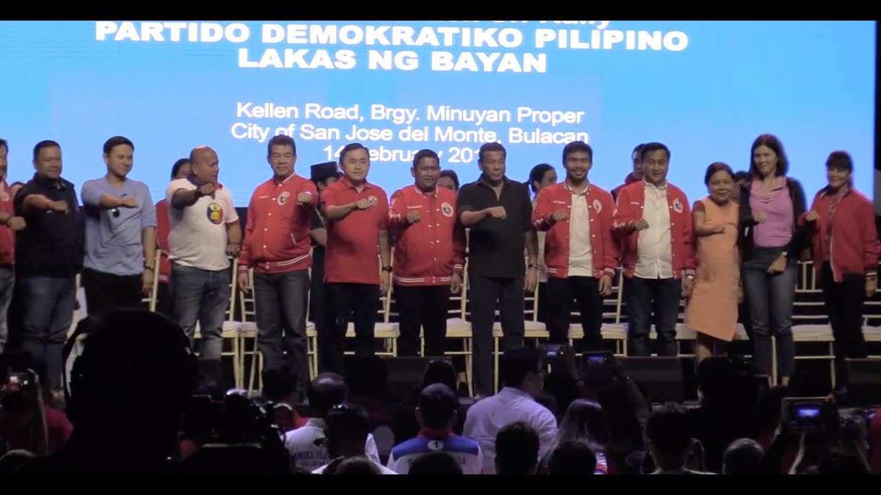 Duterte endorses Senate bid of 5 PDP-Laban bets, 7 guest candidates ...