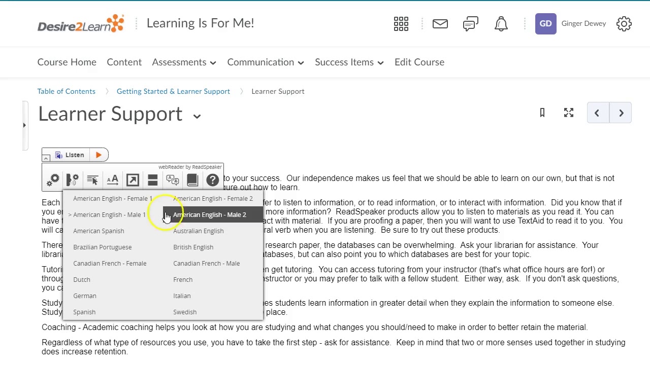 ReadSpeaker webReader 3.0 - Reading Language - YouTube
