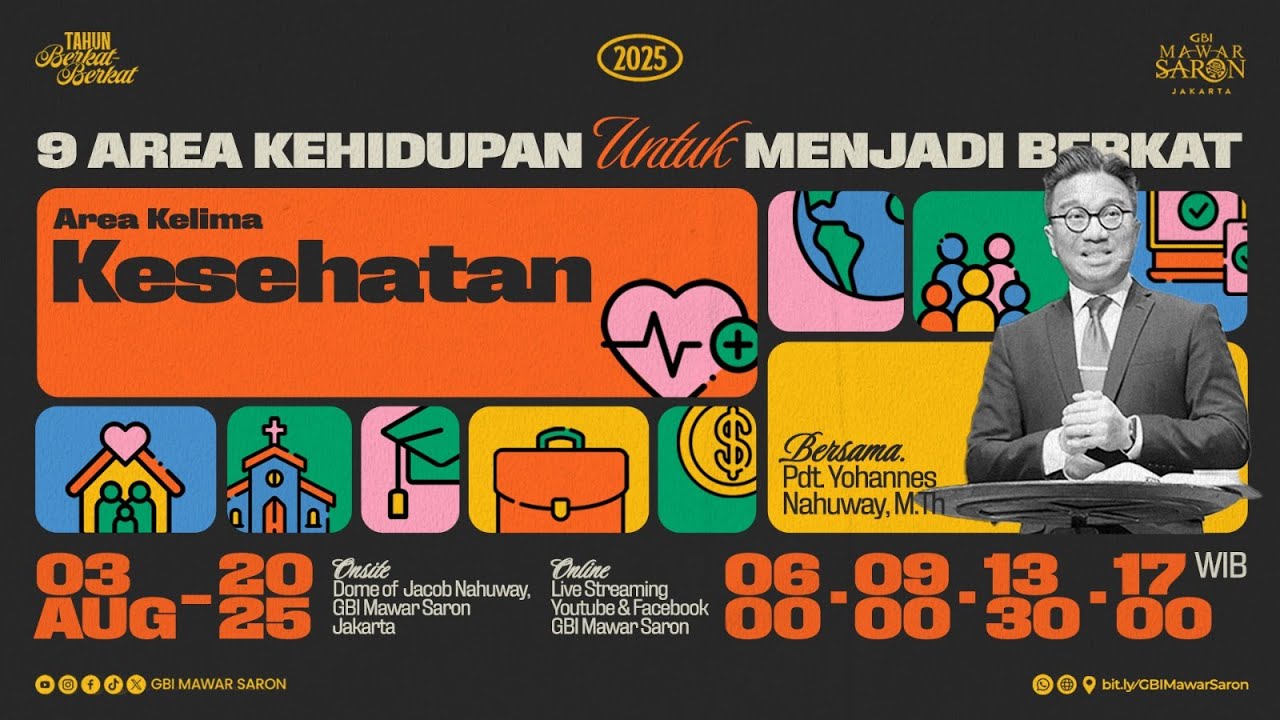 9 Area Kehidupan Untuk Menjadi Berkat | Ibadah Minggu GBI Mawar Saron ...