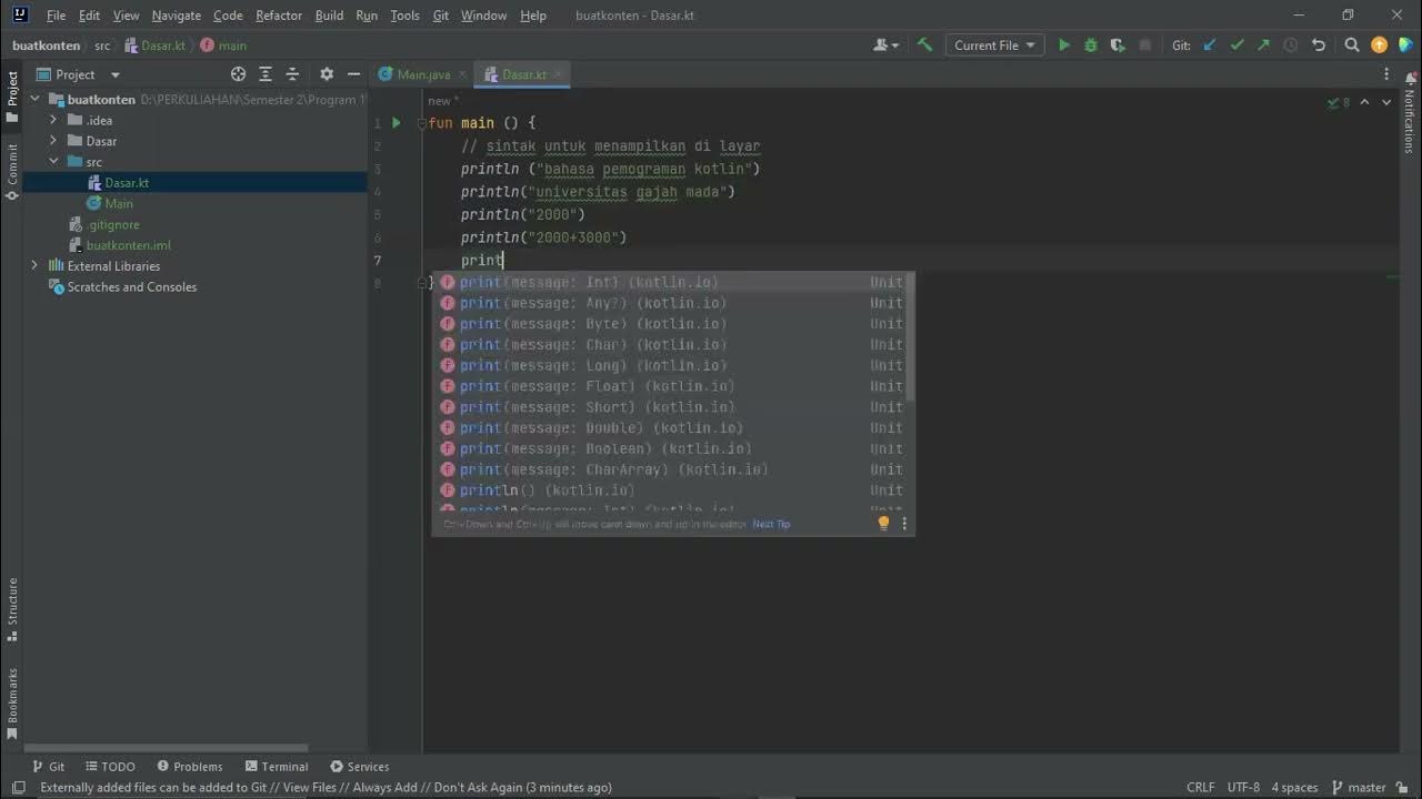 #1 Dasar Kotlin - YouTube