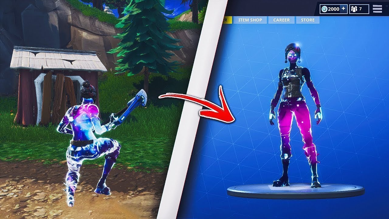 *NEW* Female Galaxy Skin Showcase with Fortnite Emotes/Dances!! Custom ...