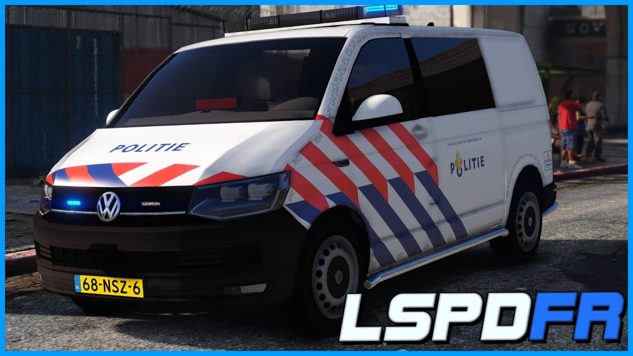 Volkswagen T6 Dutch Police Traffic Van! GTAV LSPDFR - YouTube
