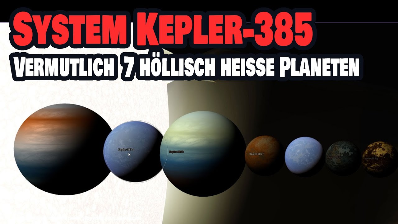 System Kepler-385 - Vermutlich 7 höllisch heisse Planeten - YouTube