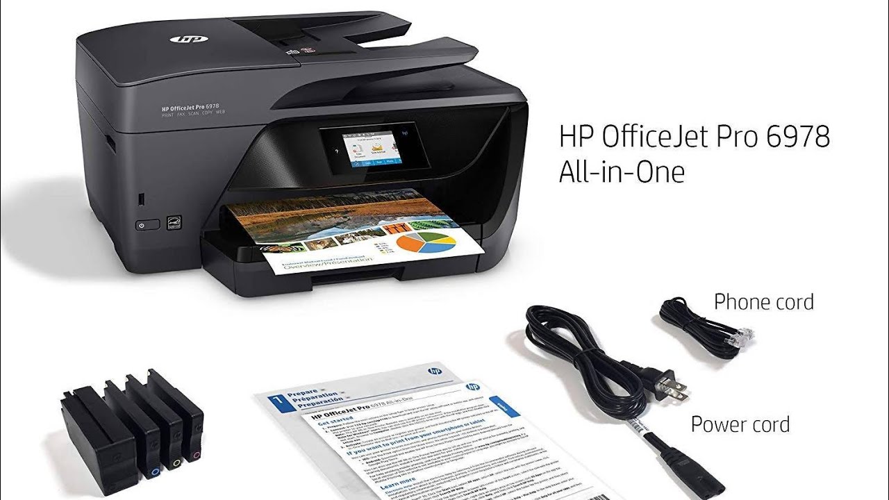 Hp OfficeJet Pro 6978 demo - YouTube