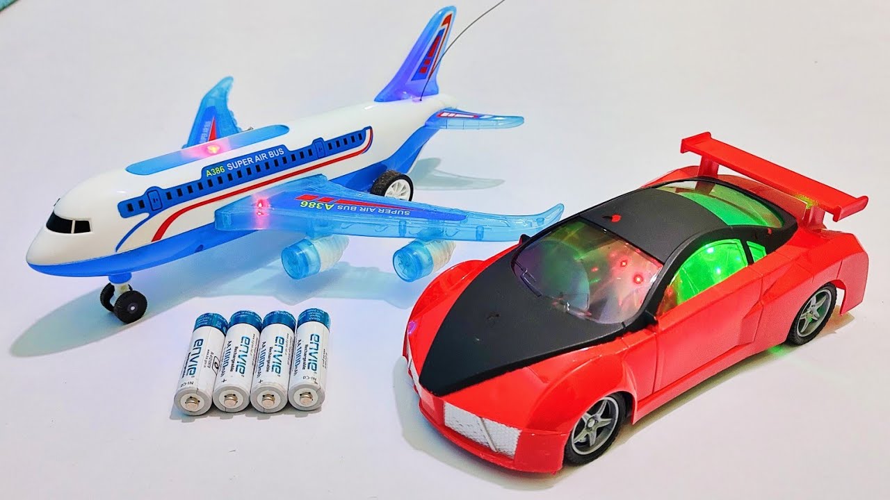 Radio Control Airbus A386 and 3D Lights Rc Car Unboxing - YouTube