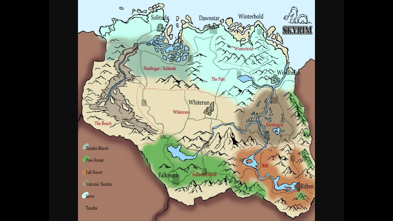 Elder Scrolls V: Skyrim™ - Best Map To Date ! - YouTube
