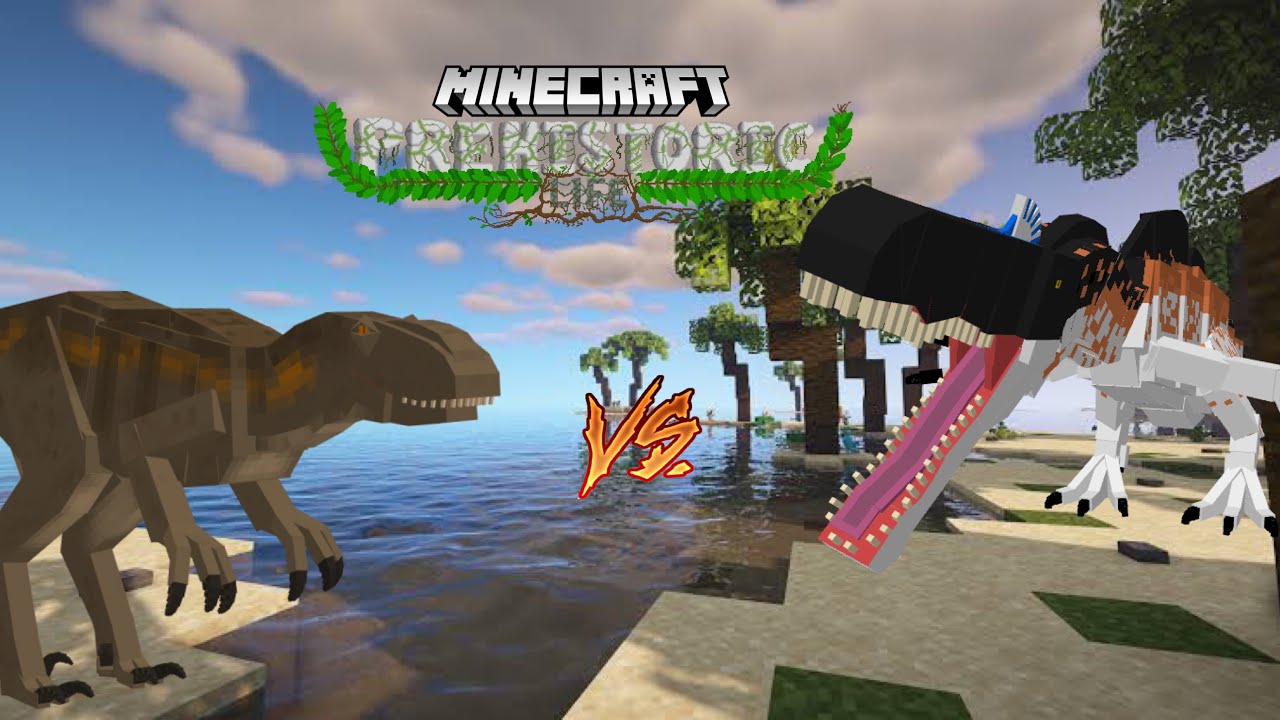 Venatosaurus vs Ichtyovenator (MINECRAFT ULTIMATE BATTLE) - YouTube