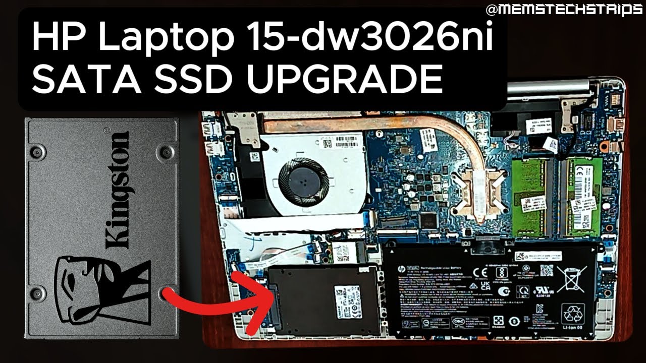How to Open HP Laptop 15-dw3026ni (Upgrade SATA HDD to SSD) [Tutorial] - YouTube