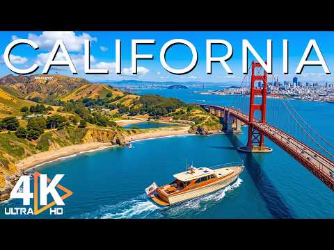 California 4K Drone Journey 🇺🇸 | Golden Gate Bridge, San Francisco Bay & Pacific Coast Views