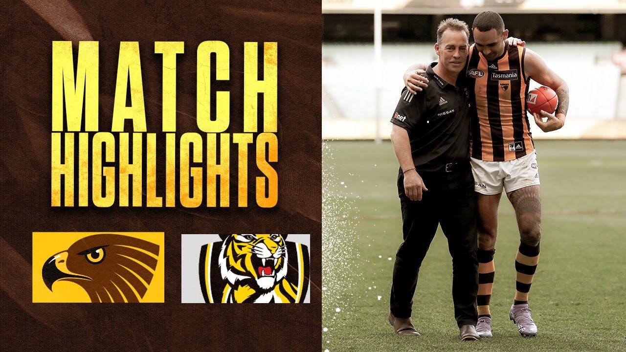 The End of an Era | Richmond v Hawthorn Highlights | Round 23, 2021 ...