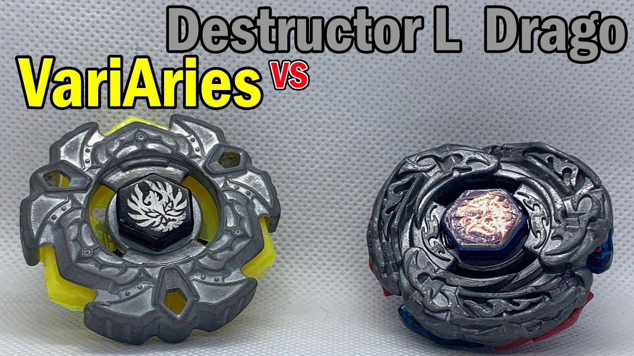 Destroyer L Drago vs Vari Aries Attack Metal Fight Beyblade Battles ...