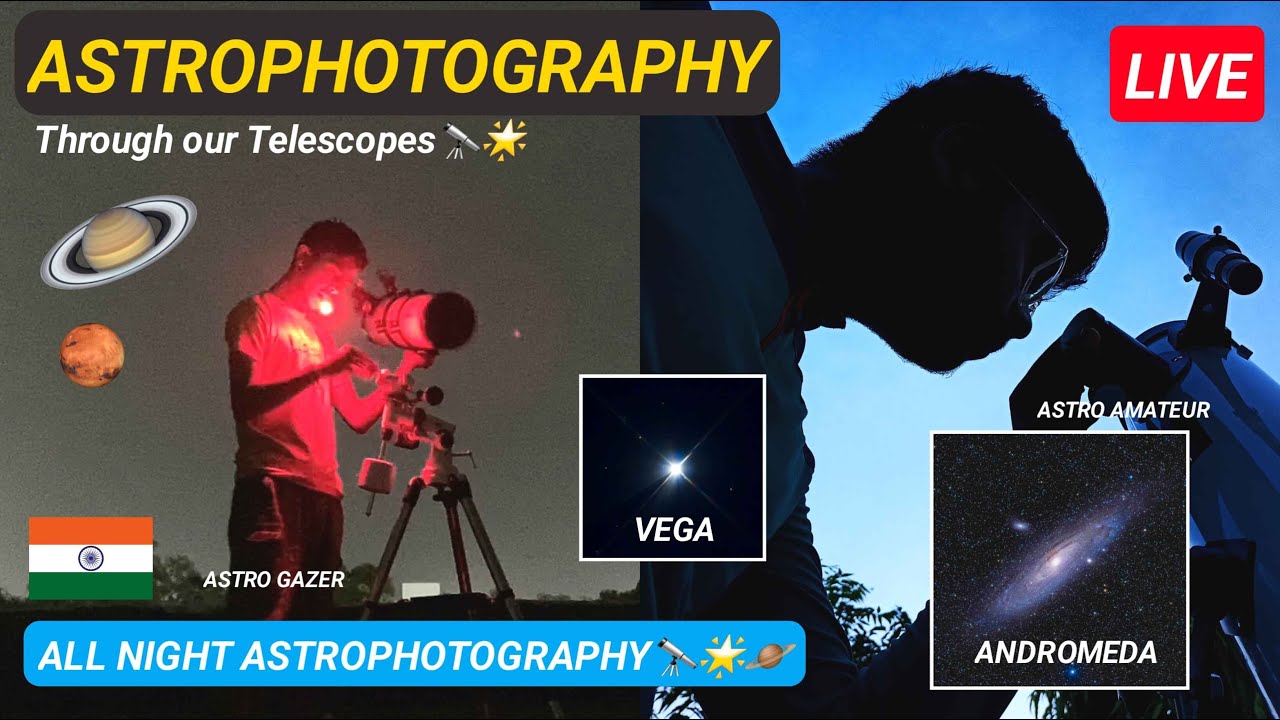 WATCH LIVE: Full Night Astrophotography with me🪐🔭🌟 | AstroGazer Live🔭 ...