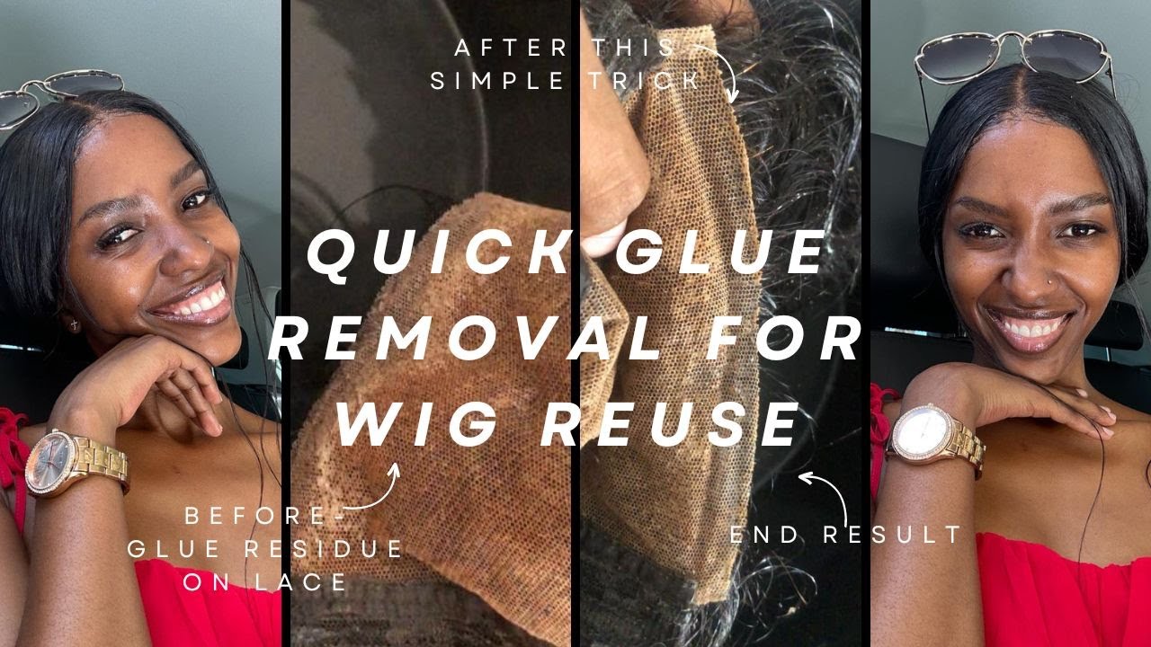 How to remove glue residue from lace wig without remover| Masa selka ...