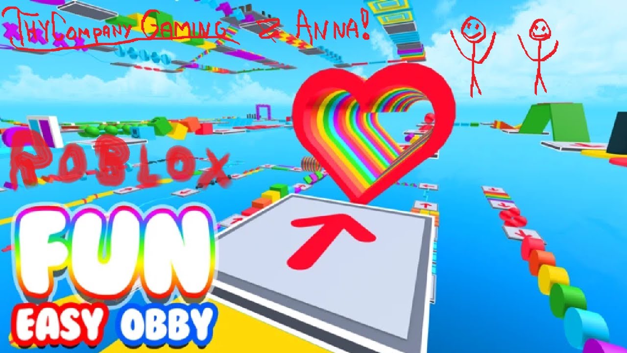 Easy Obby Parkour! - Roblox Gameplay Feat. Anna! - YouTube