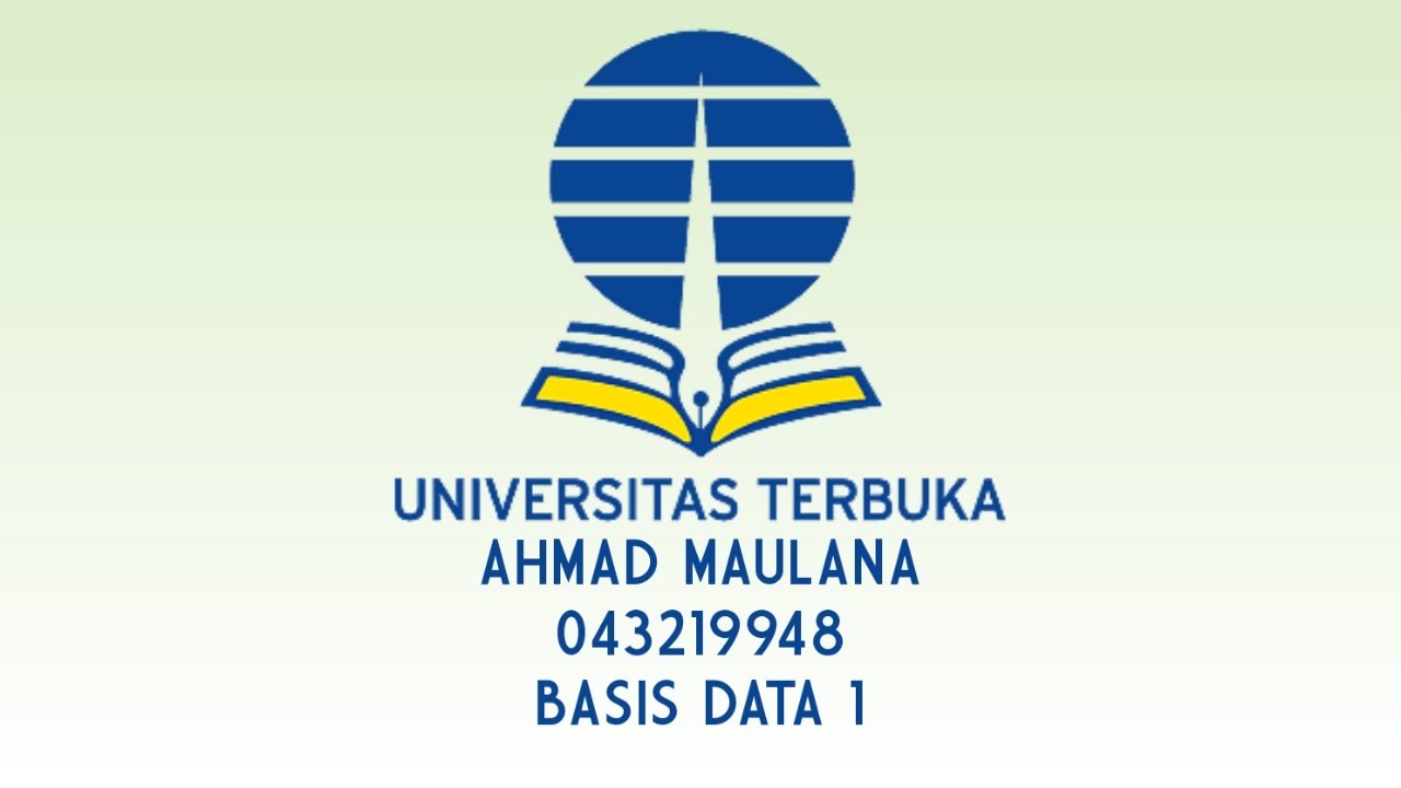 Tugas 1 Praktikum Basis Data UT - YouTube