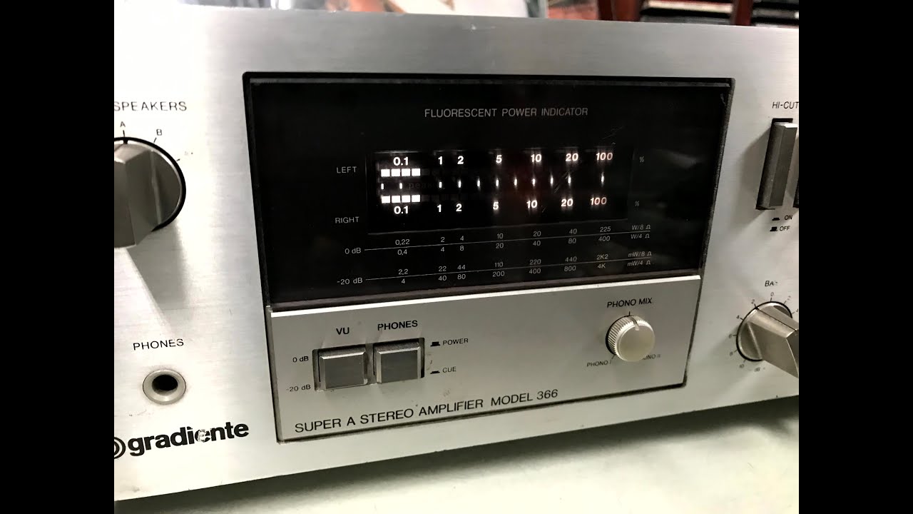 O Rei do Som - Amplificador Gradiente Model 366 - YouTube