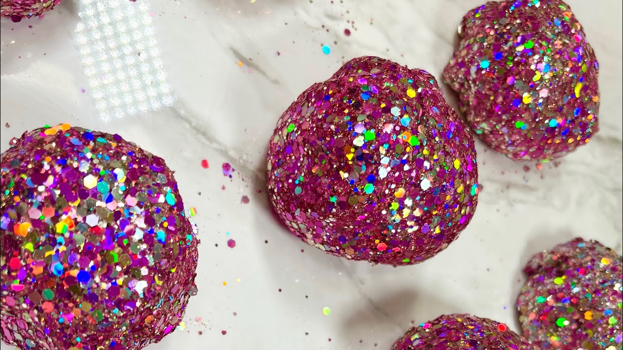 Glittery Gym Chalk Disco Balls | So Satisfying | Gym Chalk ASMR - YouTube