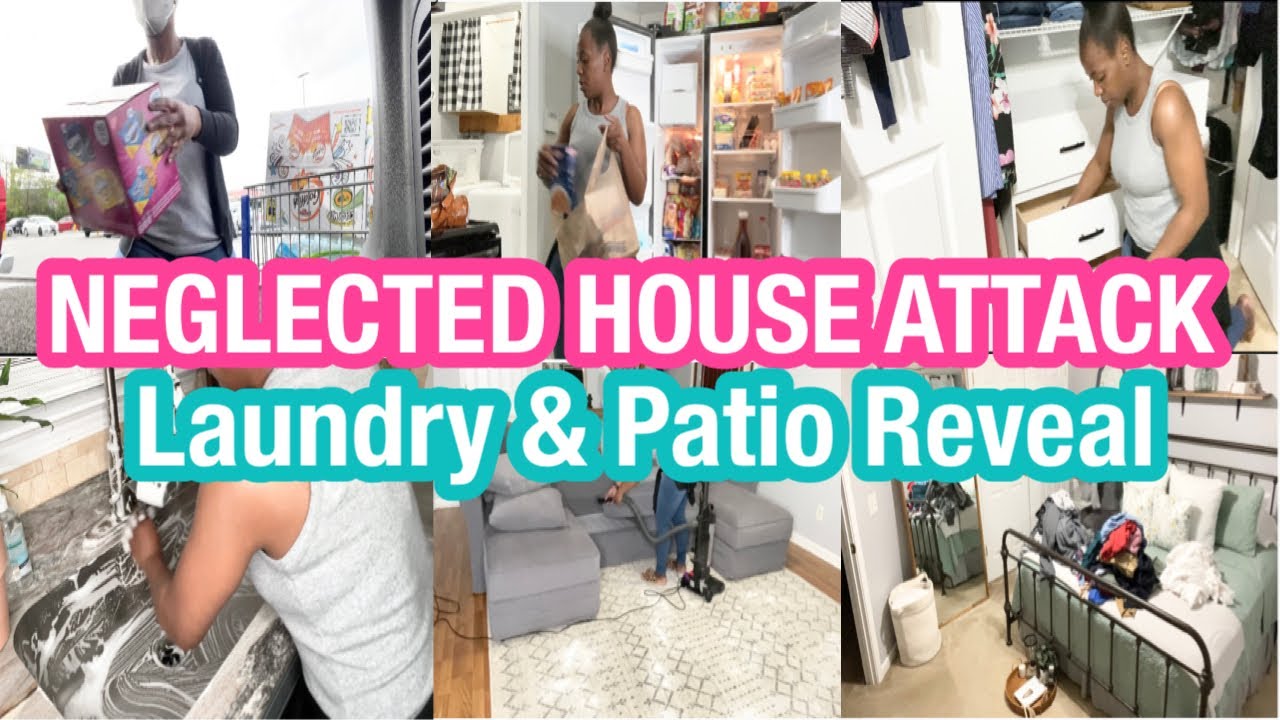 NEGLECTED HOUSE ATTACK + EXTREME LAUNDRY+PATIO REVEAL MINDFULLY MAYA ...