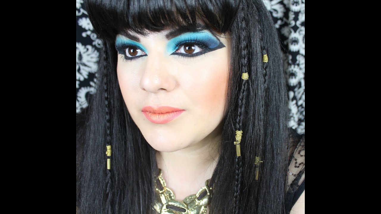 CLEOPATRA MAKE-UP TUTORIAL FOR HALLOWEEN - YouTube