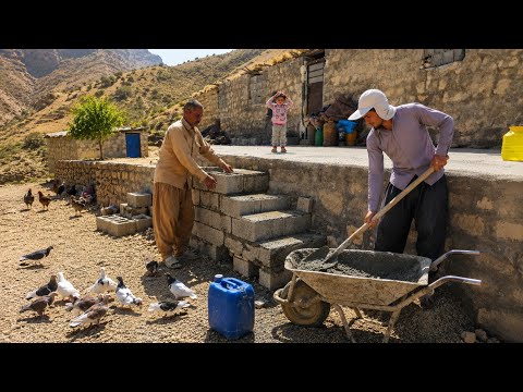 Nomadic life: Nomadic-style stone construction | Watch and learn how to build stairs—completely free