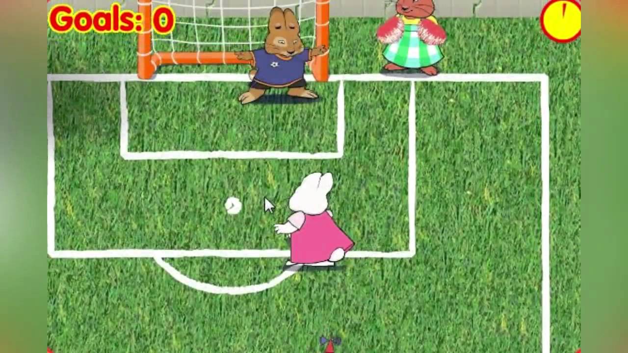 Max & Ruby - Ruby's Soccer Shoot-out - Max and Ruby Games - YouTube