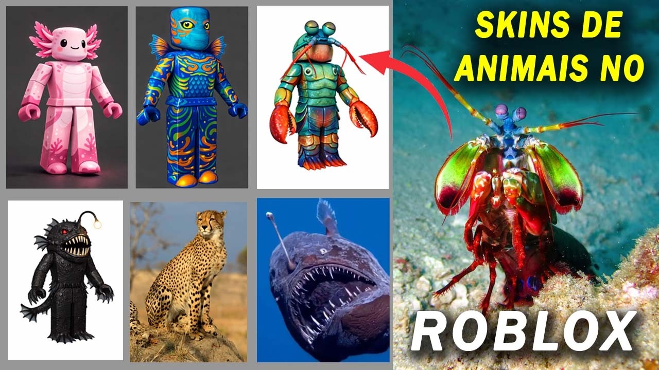 Animais Que Dariam Skins Perfeitas no Roblox! - YouTube