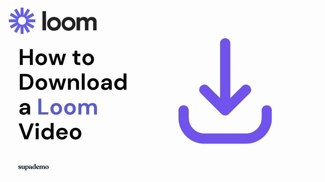 How to Download a Loom Video - YouTube