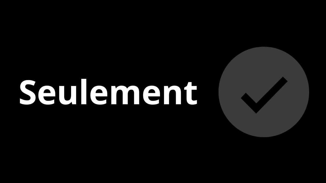 Seulement les YouTubers Vérifiés peuvent commenter sur cette vidéo ...