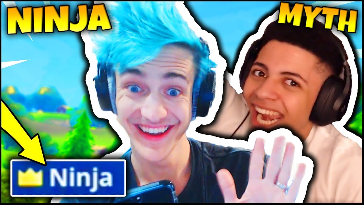 NINJA & MYTH REACT TO NINJA'S NEW NAME IN FORTNITE | Fortnite Daily ...
