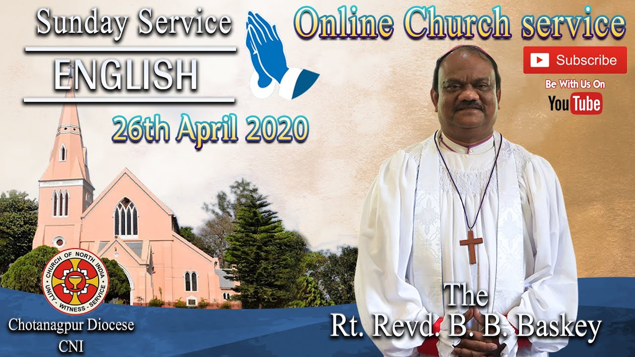 English Sunday Online Church Service । CNI 26th April 2020 - YouTube