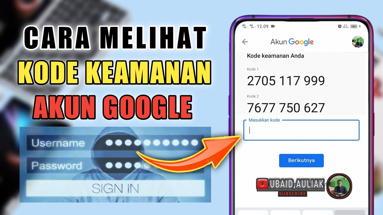 Cara Melihat Kode Keamanan Akun Google Sendiri - YouTube