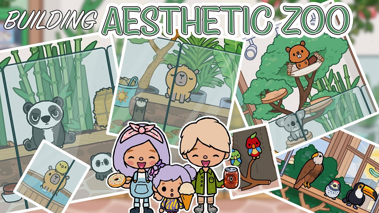 Building an aesthetic ZOO🦩🦉🐼 | House Ideas | NEW AESTHETIC| Toca Life ...