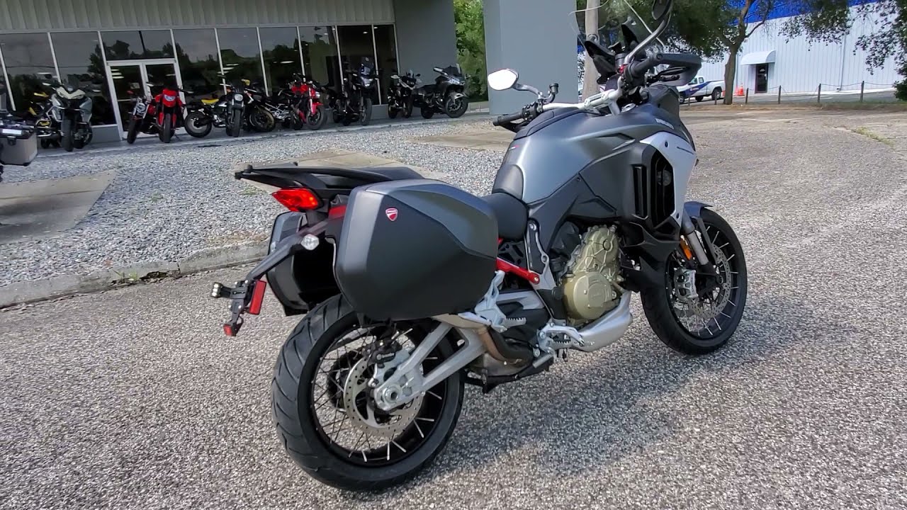 2021 DUCATI MULTISTRADA V4S AVIATOR GREY / SPOKED WHEELS - YouTube