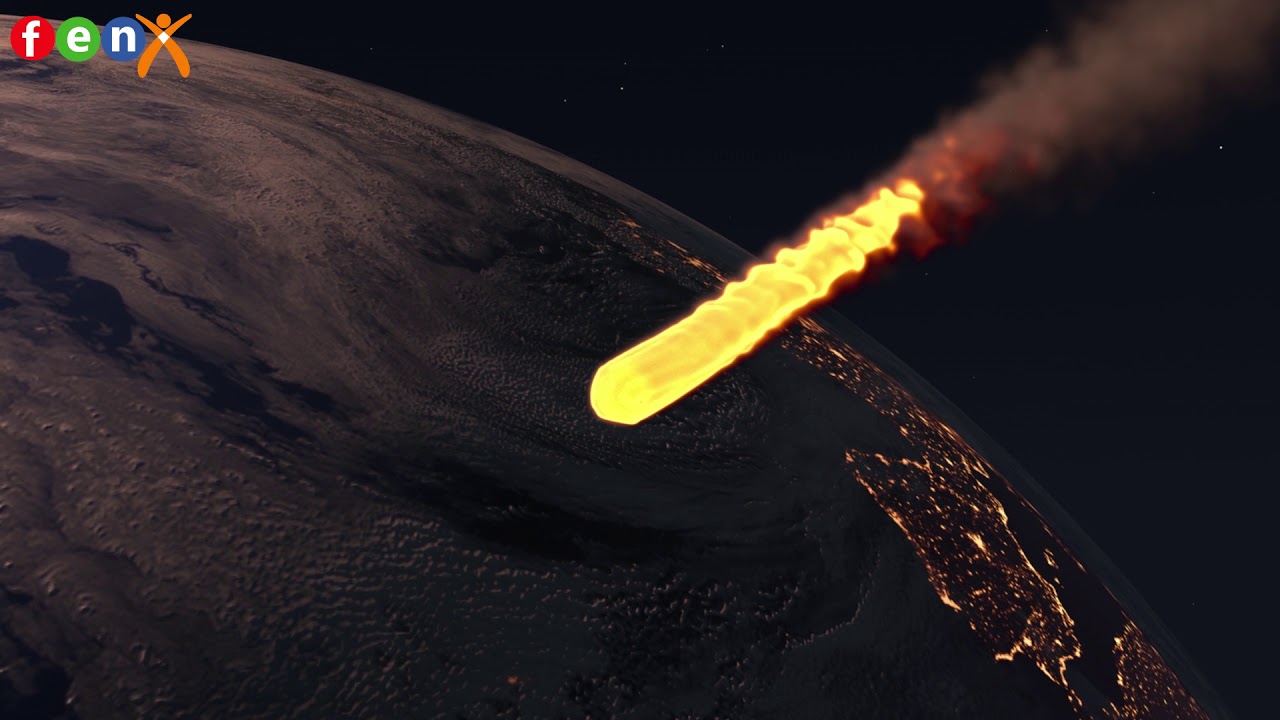 Meteoroid'in atmosferimize girmesiyle ilgili 3D animasyonumuz... - YouTube